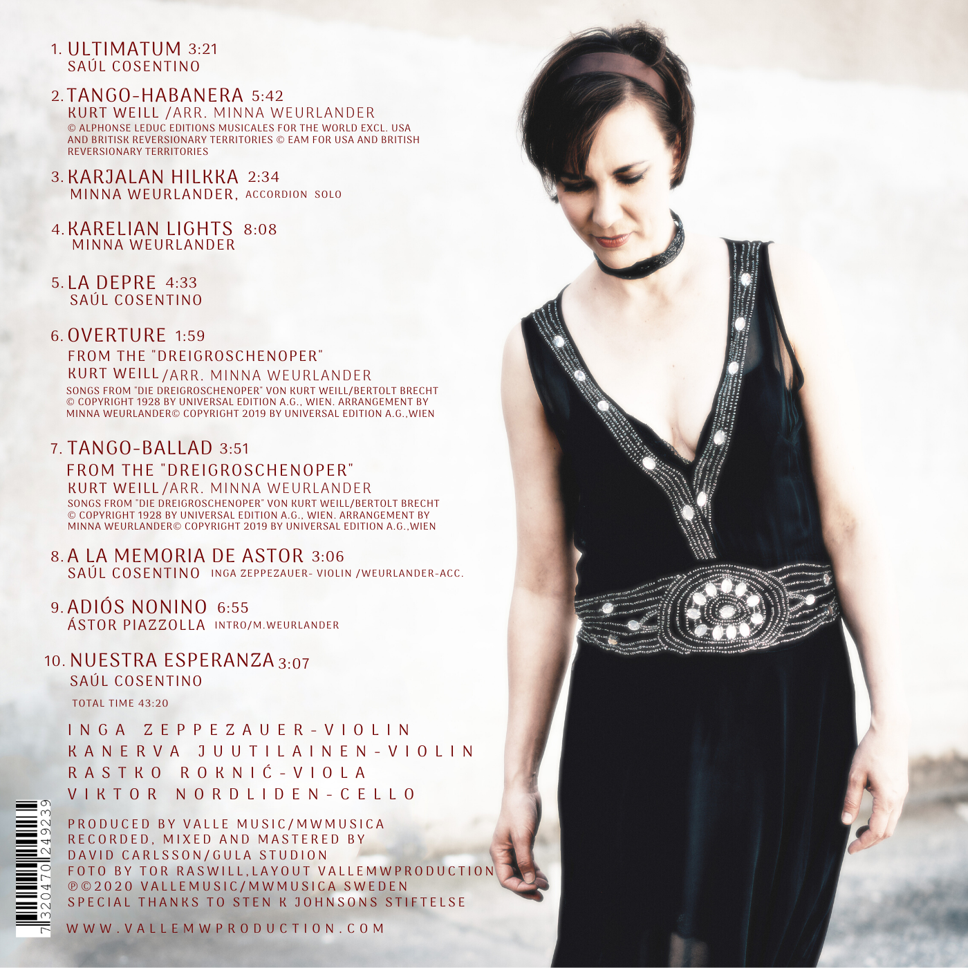 WEURLANDER & DESEO STRING QUARTET – MINNA WEURLANDER